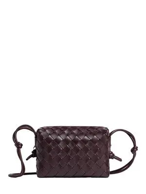Bottega Veneta Leather Loop Crossbody Bag - Red