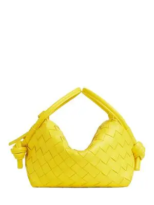 Bottega Veneta Leather Loop Crossbody Bag - Yellow