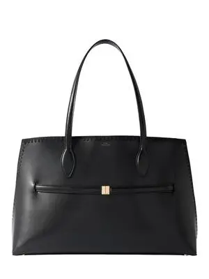 TOTEME Lounge Belted Leather Tote - Black
