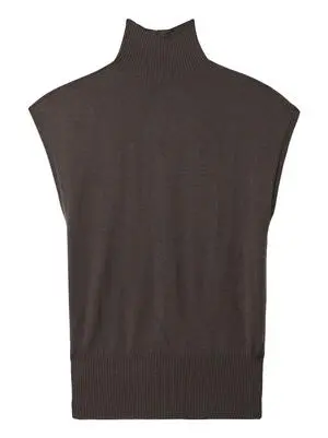 Rick Owens Wool Turtleneck Shell - Brown