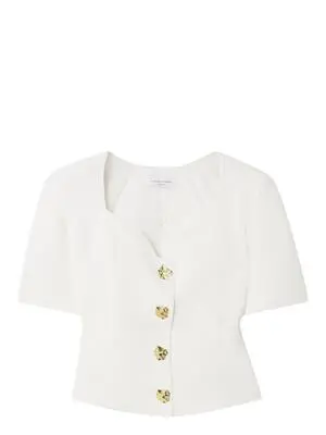 VIOLANTE NESSI Serrier Crepe Blouse - White