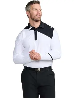 PXG Long Sleeve Evolution Polo - White