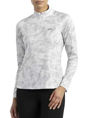 PXG Essential Fairway Camo 1/4 Zip Pullover - White