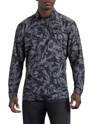 PXG Essential Fairway Camo 1/4 Zip Pullover - Black