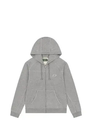 DENIM TEARS Court Lines Zip Hoodie - Grey