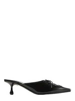 JIMMY CHOO Scarlett 50 Leather Mules - Black