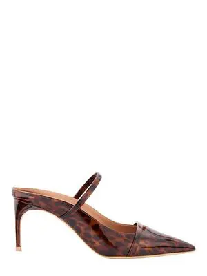 MALONE SOULIERS Aurora Leopard Printed Mules - Brown