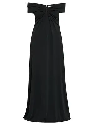 Carolina Herrera Off-the-shoulder Ruched Gown - Black