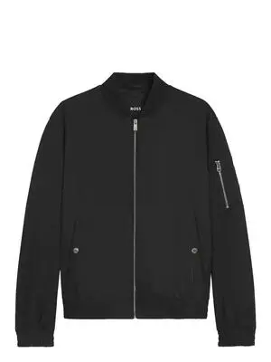 BOSS Zip-up Bomber Jacket - Black