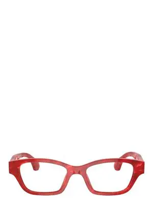 ALAIN MIKLI Geometric-framed Glasses - Red