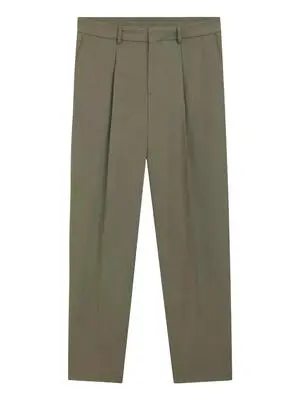 BOSS Pleated Tapered Trousers - Green