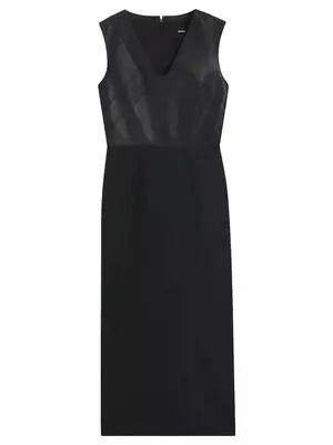 BOSS Paneled Midi Dress - Black