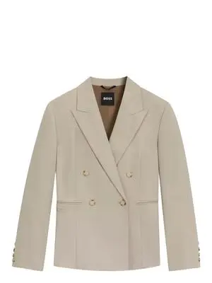 BOSS Double-breasted Blazer - Neutrals
