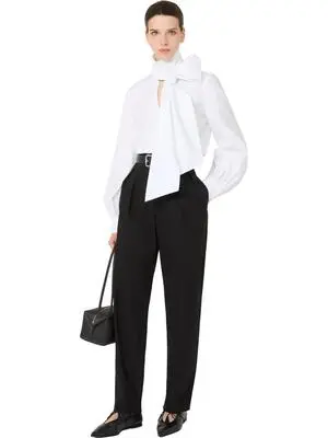 Max Mara Stretch Cotton Blouse - Optical White