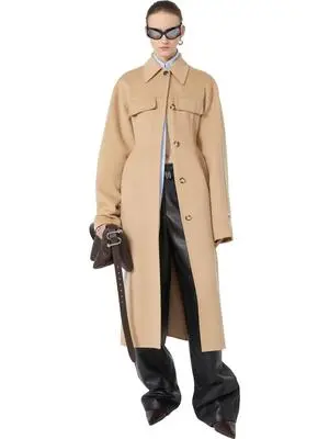 Max Mara Slim-fit Wool Coat - Camel
