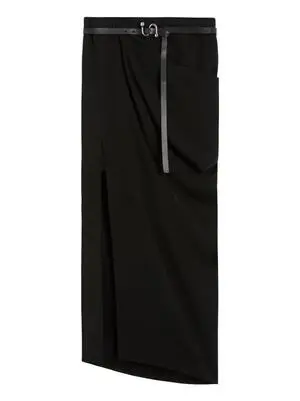 Max Mara Asymmetric Draped Skirt - Black