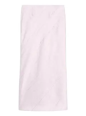 Max Mara Pencil Skirt With Pleating - Antique Rose