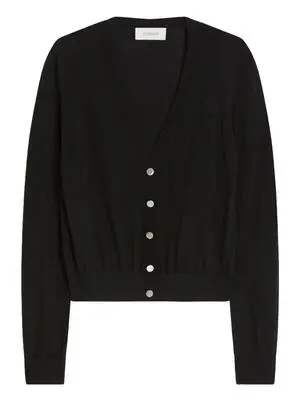 Max Mara Viscose And Wool Cardigan - Black