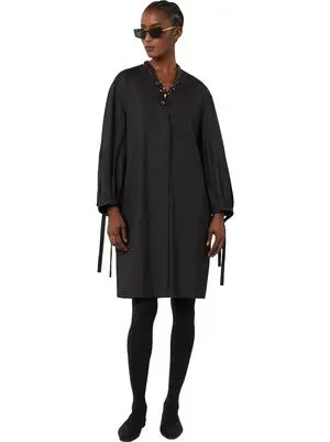 Max Mara Stretch Poplin Mini Dress - Black
