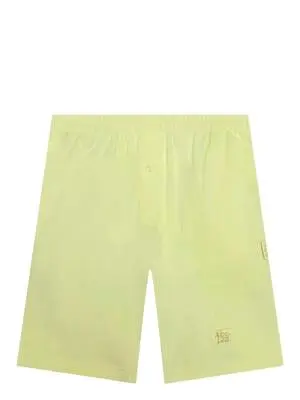 ADVISORY BOARD CRYSTALS Logo Patch Elasticated-waist Shorts - Yellow