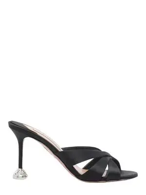 AQUAZZURA 85mm Embellished Heeled Sandals - Black