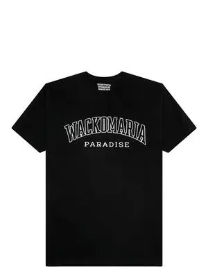WACKO MARIA Graphic-lettering Logo T-shirt - Black