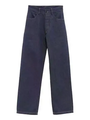 BASERANGE Contrasting Topstitching Jeans - Blue
