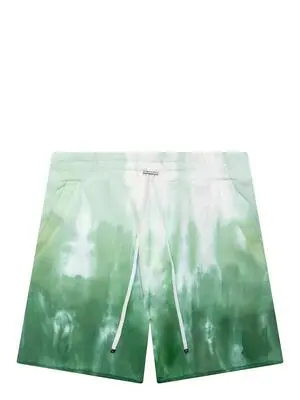 Amiri Logo Tie-dye Shorts - Green