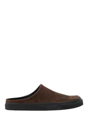 JAMES PERSE Suede Mules - Brown