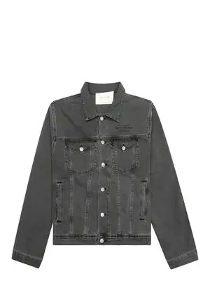 1017 Alyx 9sm Flood-print Denim Jacket - Black