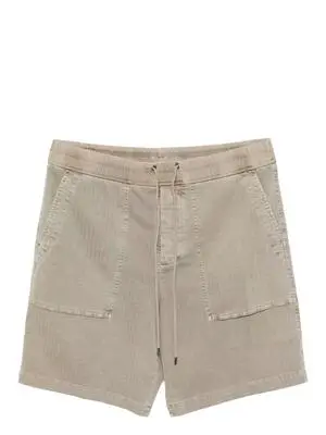 JAMES PERSE Herringbone Twill Shorts - Neutrals