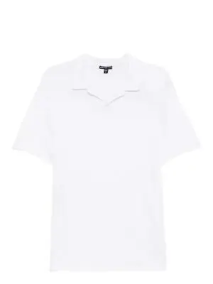 JAMES PERSE Slub Polo Top - White