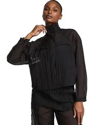 Victoria's Secret Vsx Sheer Ripstop Jacket - Black