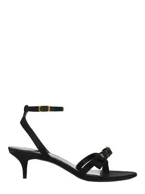 Balenciaga Nano Bow Sandal - Black & Gold