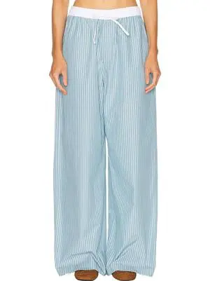 Acne Studios Striped Pijama Pant Turquoise Blue