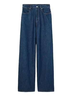 Gucci Wide-leg Denim Pants - Blue