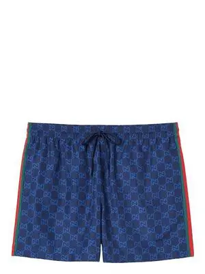 Gucci Printed Poplin Tech Swim Shorts Ready-to-wear - Blue