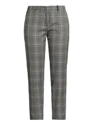 Fabiana Filippi Tapered Glen Plaid Virgin Wool Pants - Black