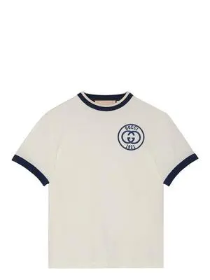 Gucci Cotton Jersey T-shirt With Embroidery - White