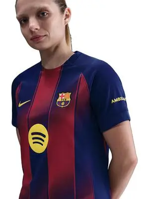 Nike Fc Barcelona 2025/26 Stadium Home Dri-fit Soccer Replica Jersey - Blue