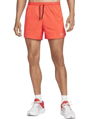 Nike Stride Dri-fit 5" Brief-lined Running Shorts - Red