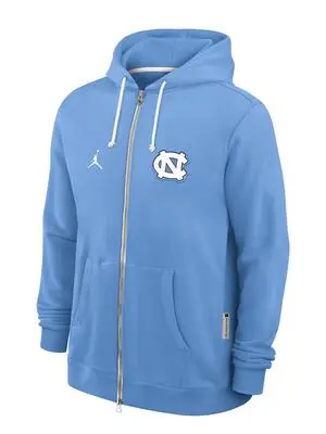 JORDAN North Carolina Sideline Dri-fit College Full-zip Hoodie - Blue
