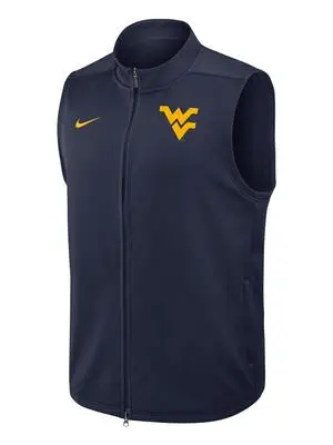Nike West Virginia Victory Therma-fit College Full-zip Vest - Blue