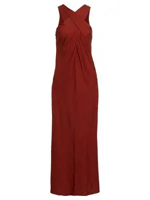 Diane Von Furstenberg Alia Draped Maxi Dress - Claret