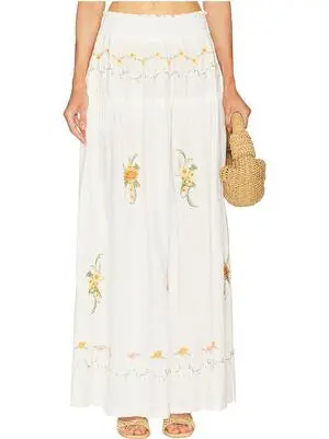 Agua Bendita X Jenna Maxi Skirt - Ivory
