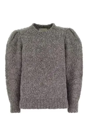 Isabel Marant Étoile Emma Puffed-Sleeve Sweater Grey