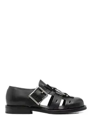 MARTINE ROSE Bondage Belt Leather Sandals