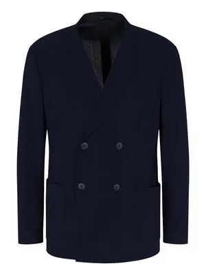 Giorgio Armani Double-breasted Jacket - Navy_blue