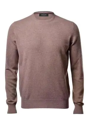GRAN SASSO Cashmere Crew-neck Sweater - Brown