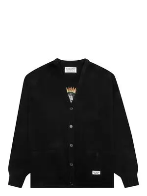 WACKO MARIA Patch-pocket Cardigan - Black